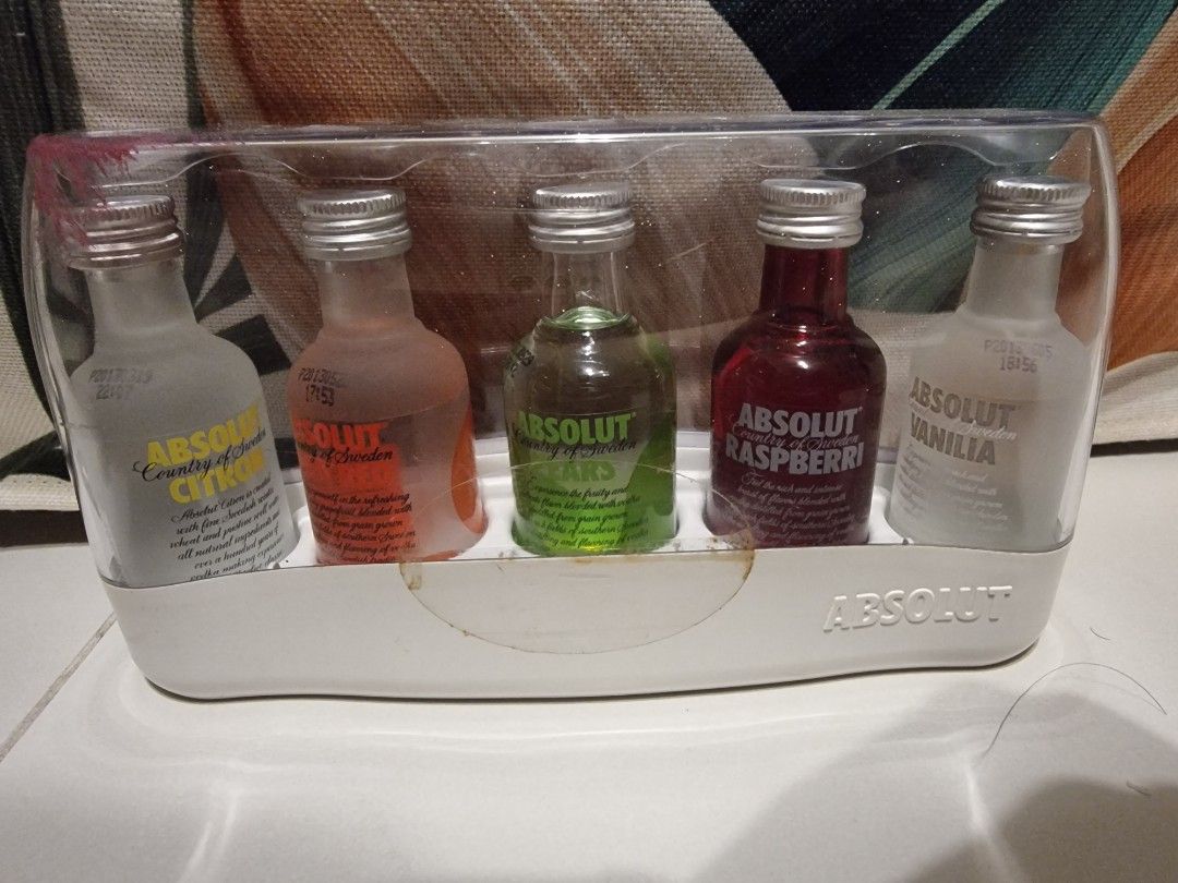 Mini Absolut Vodka, Food & Drinks, Alcoholic Beverages on Carousell
