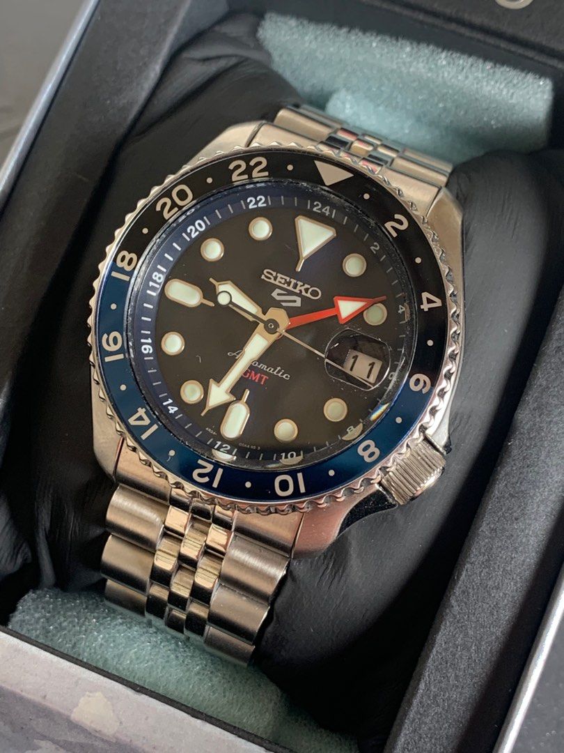 Mint Seiko SSK003K GMT Batman, Men's Fashion, Watches & Accessories ...