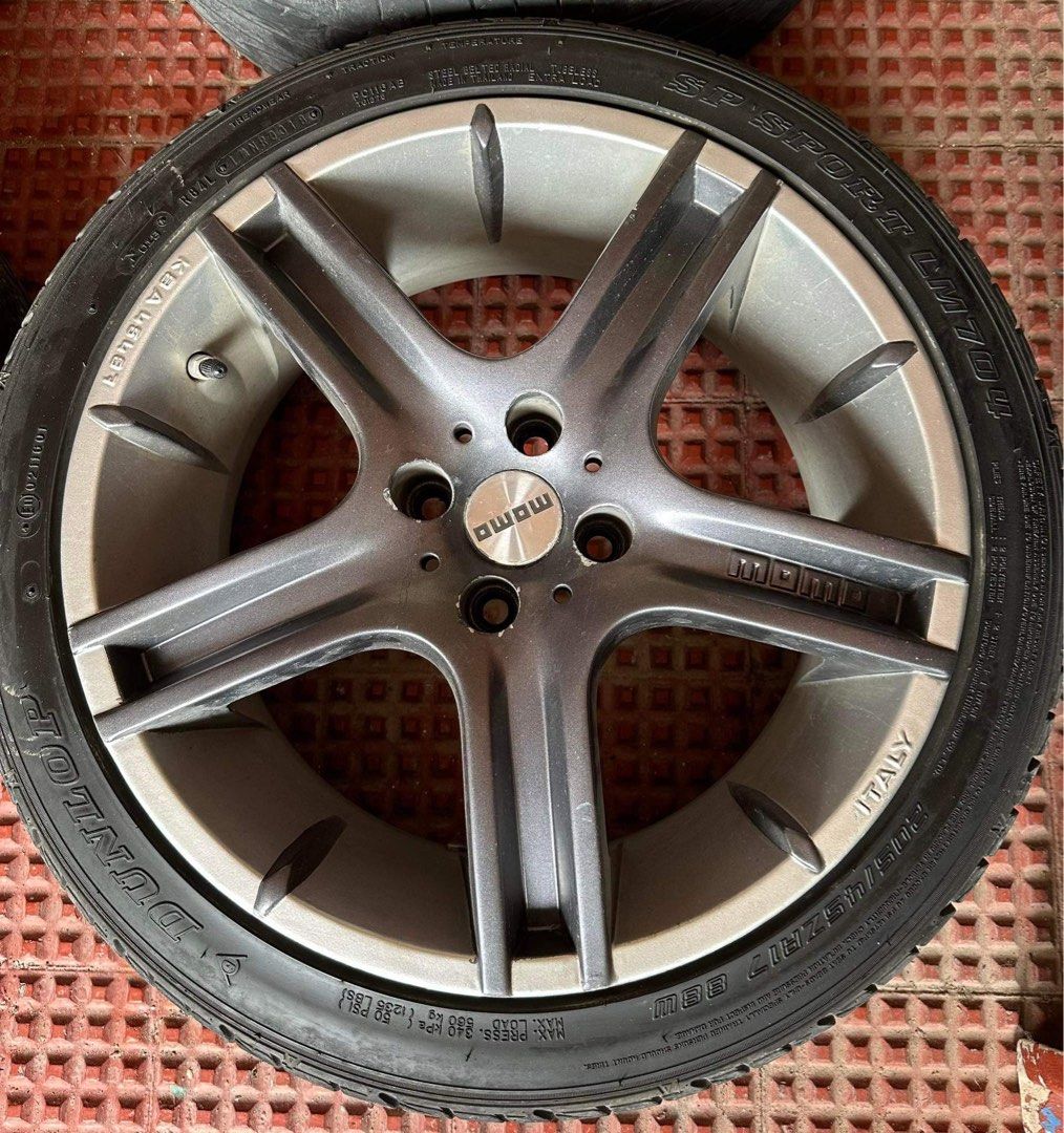 Momo fighter wheelset, Car Parts & Accessories, Mags and Tires on Carousell
