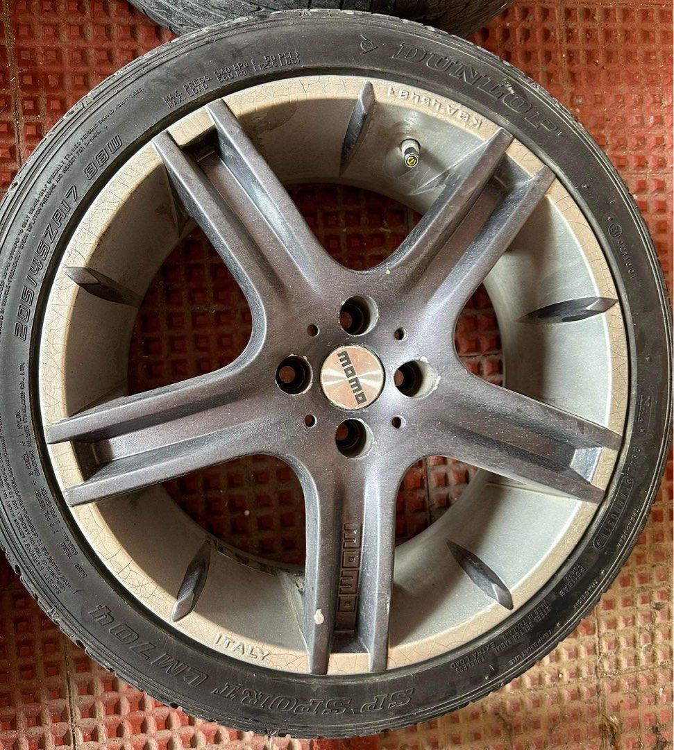 Momo fighter wheelset, Car Parts & Accessories, Mags and Tires on Carousell