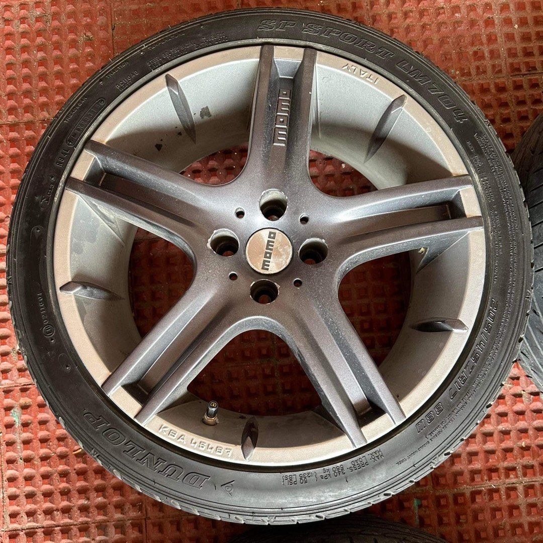 Momo fighter wheelset, Car Parts & Accessories, Mags and Tires on Carousell