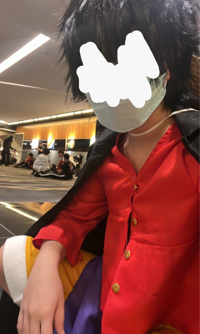 Monkey D. Luffy One Piece cosplay (Onigashima Raid Outfit), Men's ...