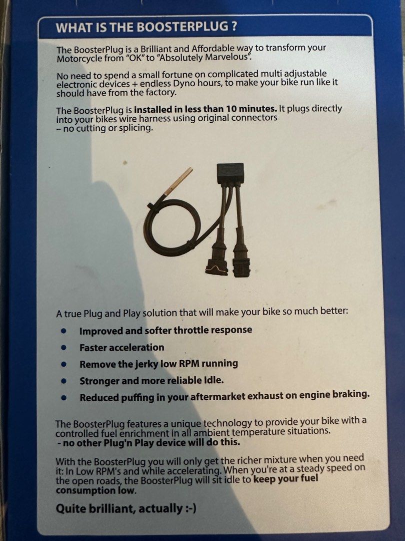 Mt09 Booster plug, Motorcycles, Motorcycle Accessories on Carousell