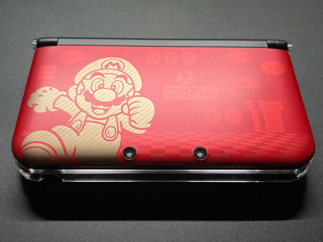 Modded Nintendo 3DS Xl New Super Mario Bros Limited Edition Rare 64GB ...