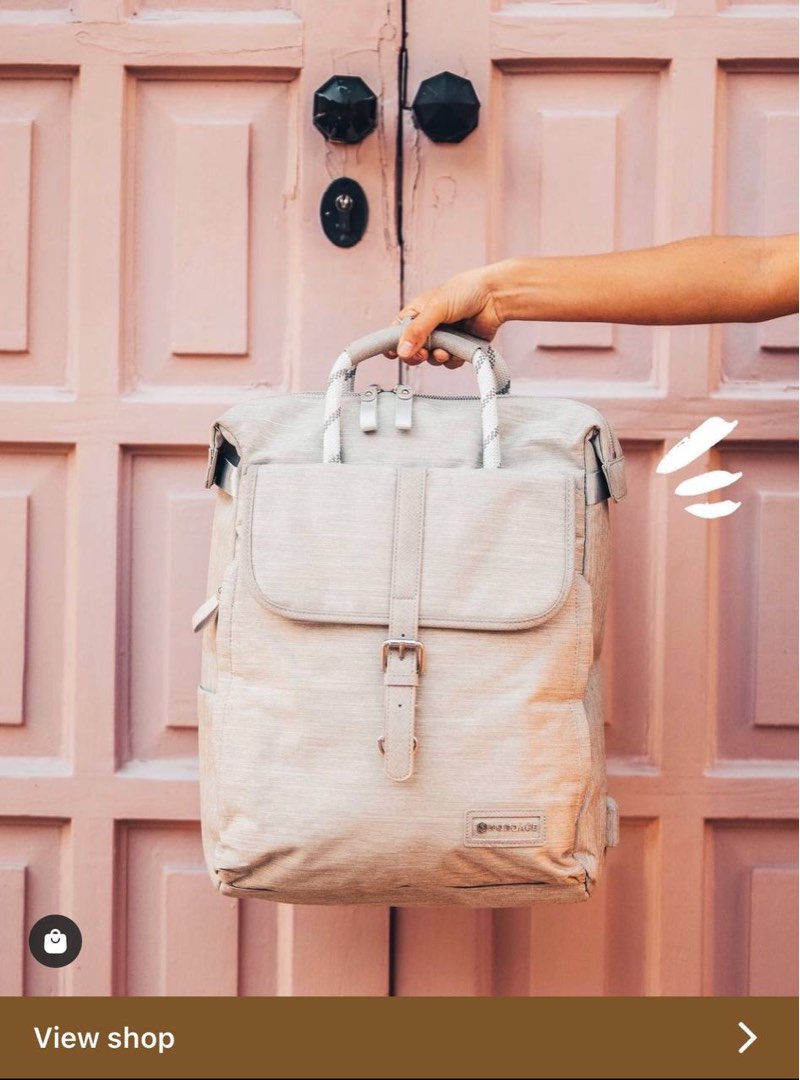 Nordace backpack in grey, Women's Fashion, Bags & Wallets, Backpacks on ...