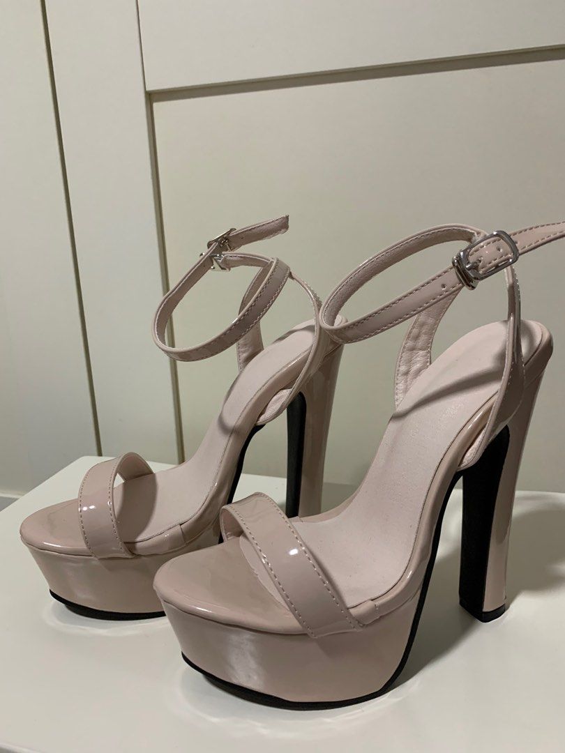 Nude Platform Heels, Women's Fashion, Footwear, Heels on Carousell