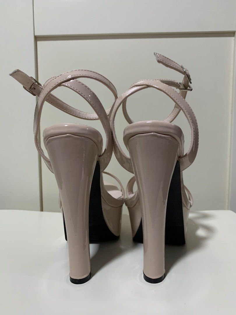 Nude Platform Heels, Women's Fashion, Footwear, Heels on Carousell