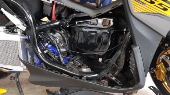 NVX155 / Aerox 155 bigger modified fuel tank 7.2L Aerox v1 Nvx v1 ...