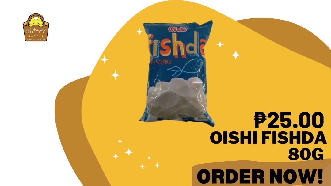 Oishi Fishda 80g, Food & Drinks, Packaged & Instant Food on Carousell