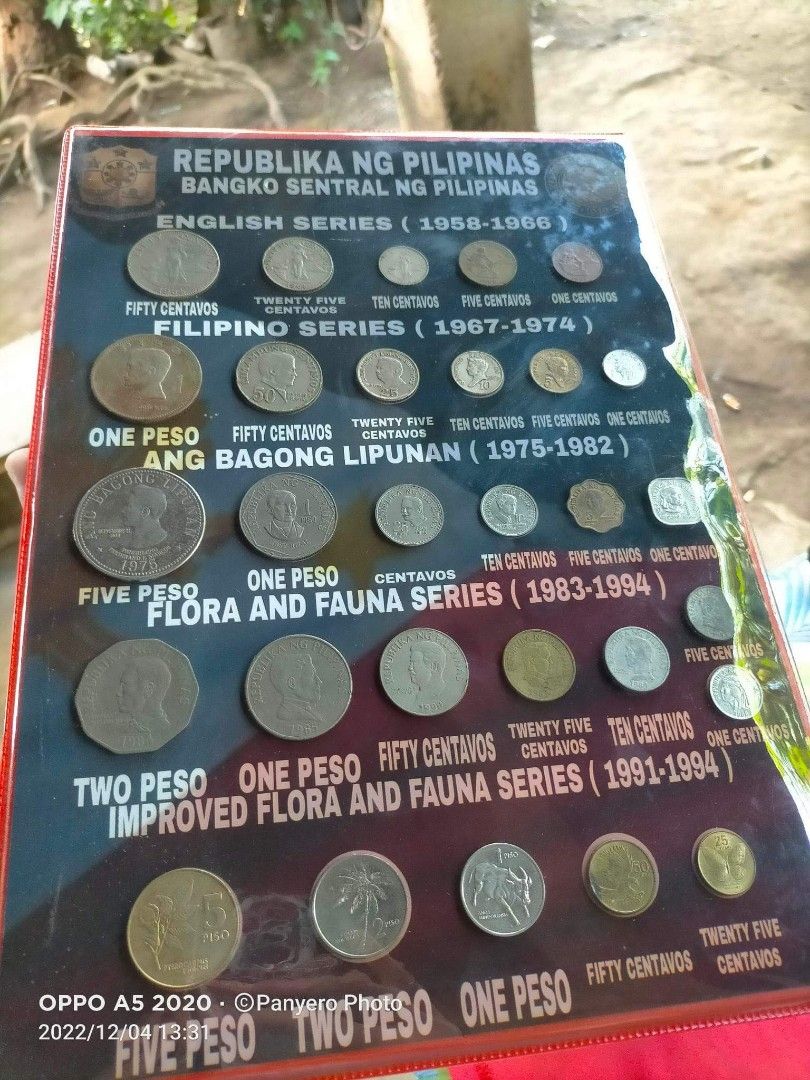 Old pinoy coins complete set ready to display, Hobbies & Toys ...