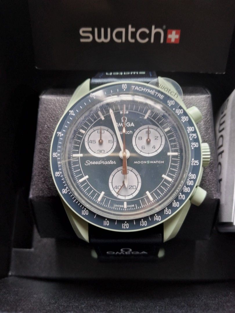 Omega Swatch Bioceramic Watch, Luxury, Watches on Carousell