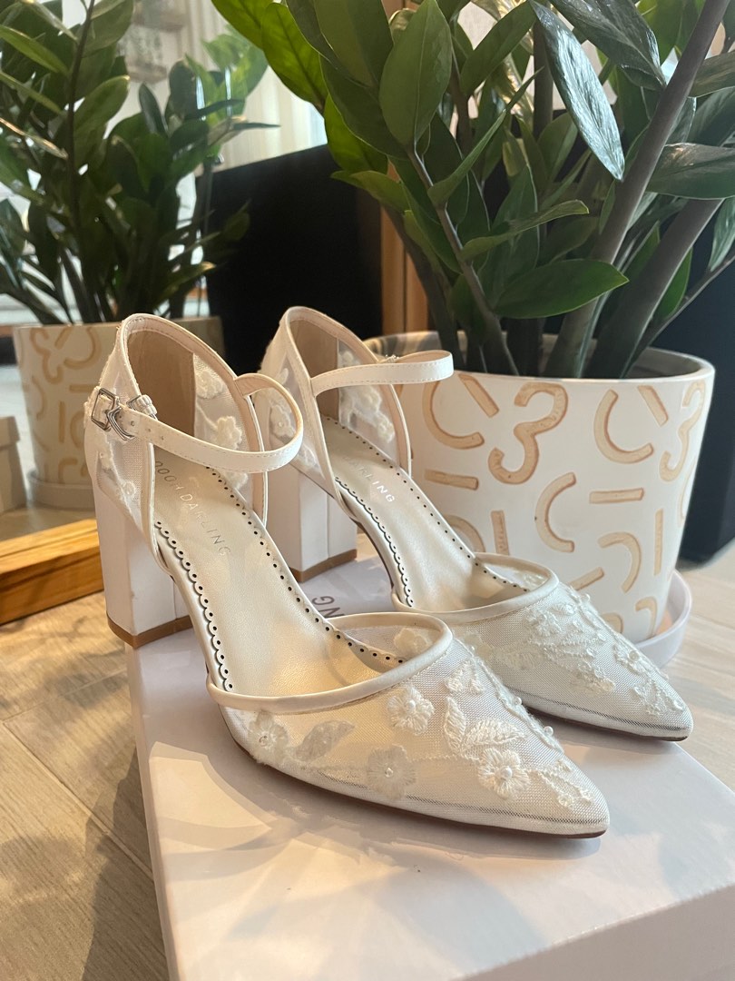 Oooh Darling Bridal Wedding Heels, Women's Fashion, Footwear, Heels on Carousell