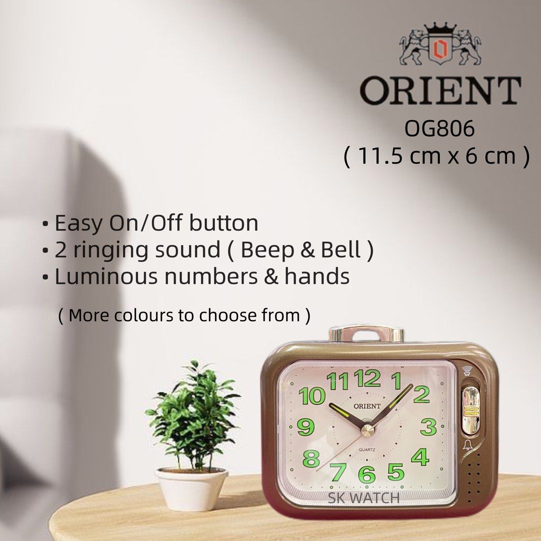 Orient Alarm Clock / OG806, Furniture & Home Living, Home Decor, Clocks ...