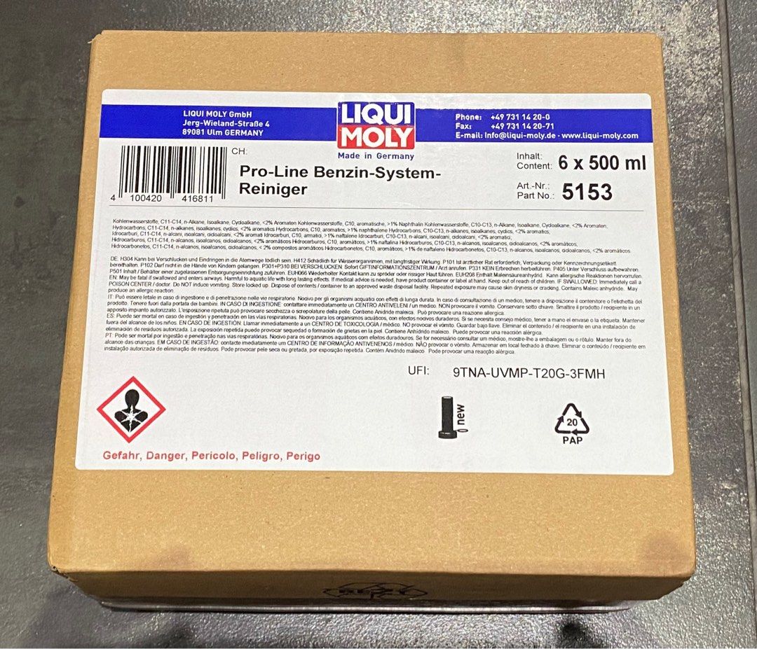 ORIGINAL LiquiMoly PRO-Line: System-Reiniger fuel injection cleaner ...