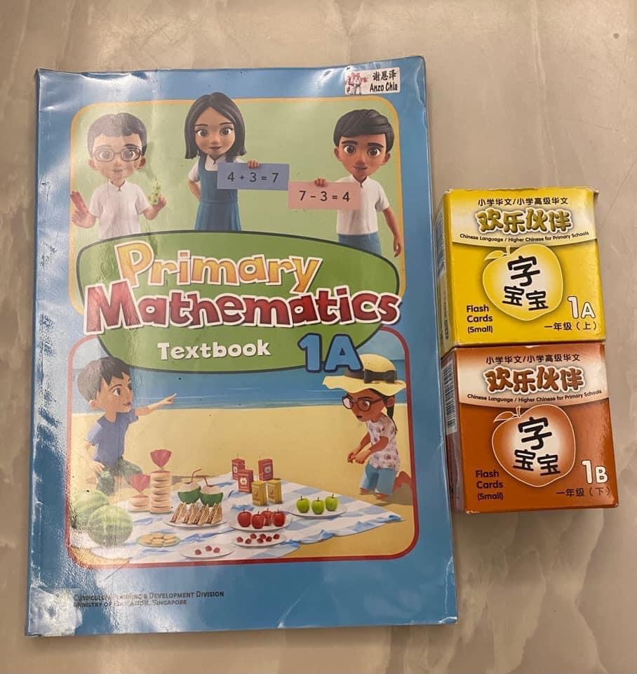 P1 Math Textbook 1A & Chinese Flash Cards, Hobbies & Toys, Books ...