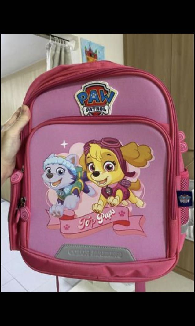 Paw Patrol pink kids School bag, Women's Fashion, Bags & Wallets ...
