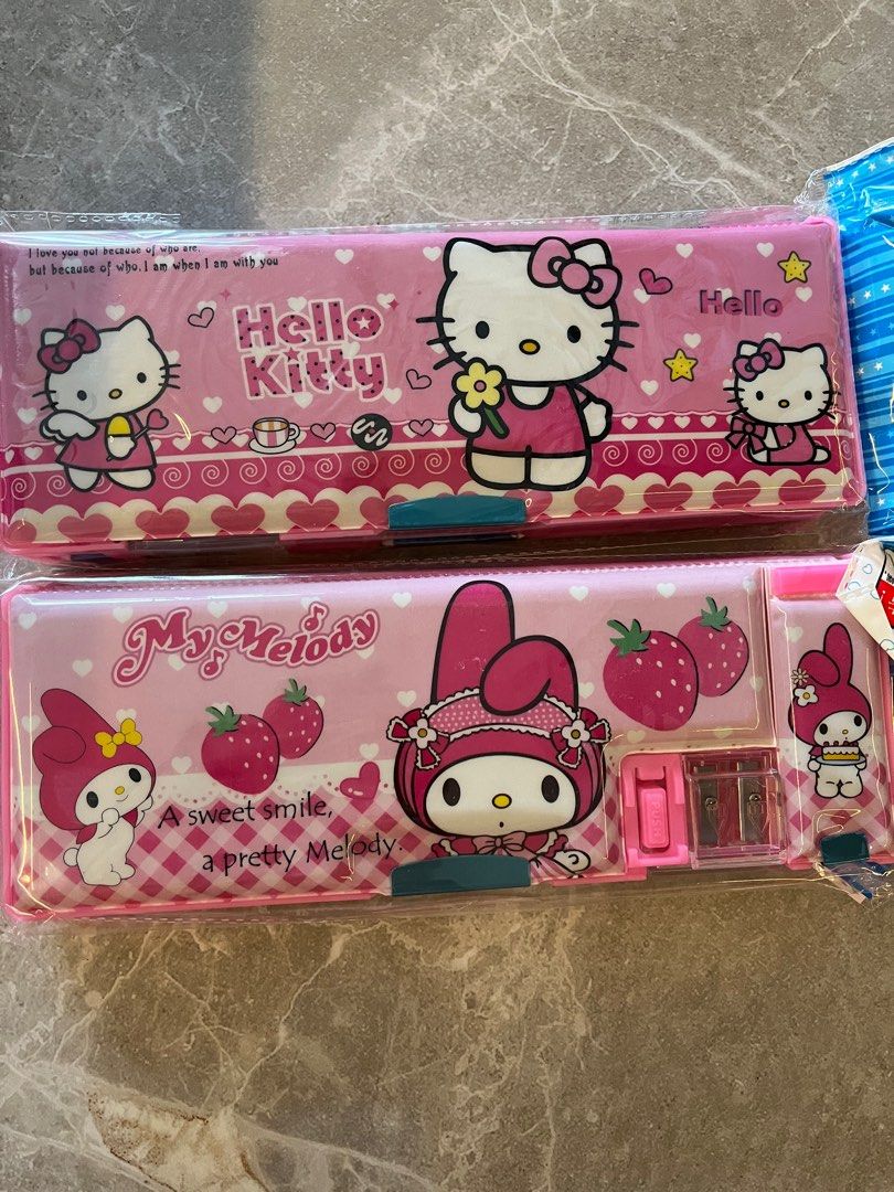 Pencil boxes button smiggle Spider-Man spiderman hello kitty melody pop ...