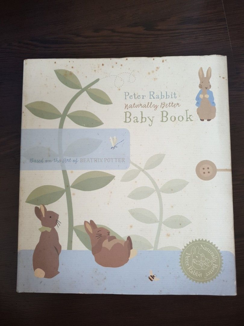Peter Rabbit Baby Book Milestone journal, Hobbies & Toys, Books ...