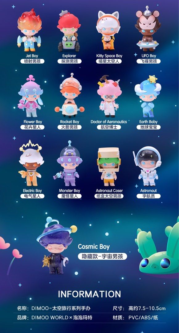 POPMART Dimoo Space Travel Series, Hobbies & Toys, Toys & Games on ...
