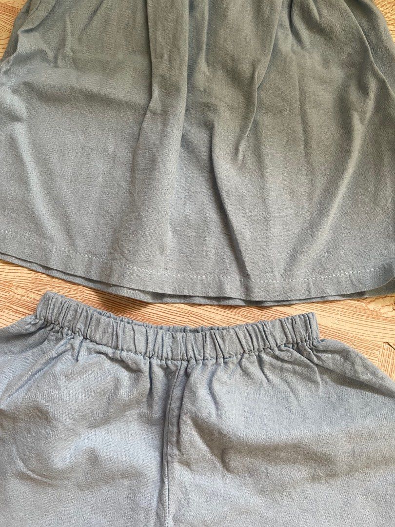 Powder Blue Co-ords Set, Babies & Kids, Babies & Kids Fashion on Carousell
