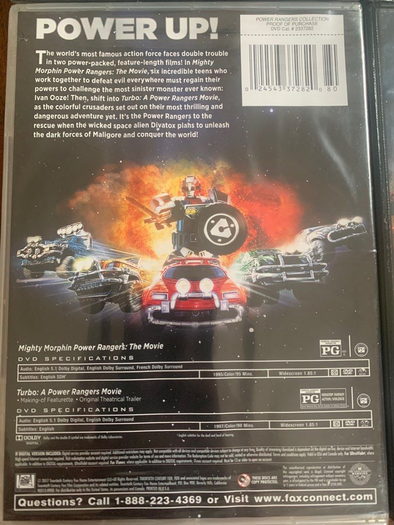 Power Rangers Movies and Series DVD / Bluray, Hobbies & Toys, Music ...