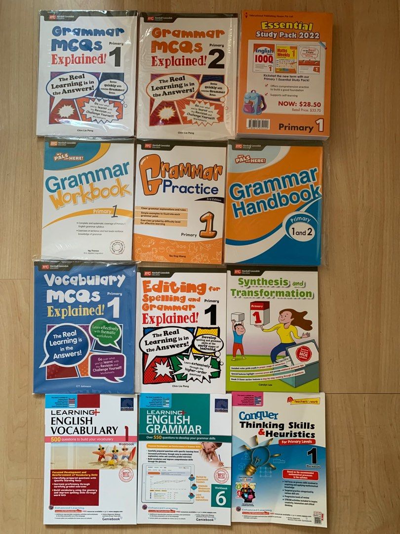 Primary One P1 Maths English Chinese School Books Text Books, Hobbies ...