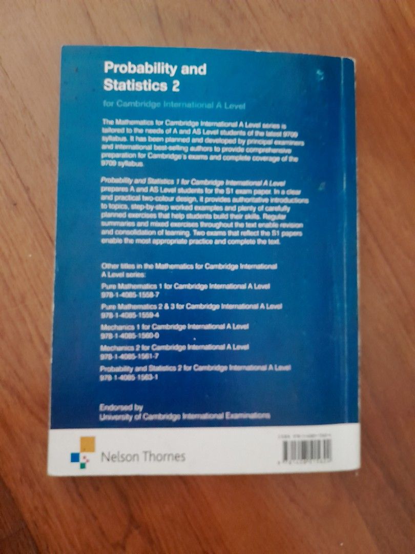 probability and statistics for Cambridge International A- level ...