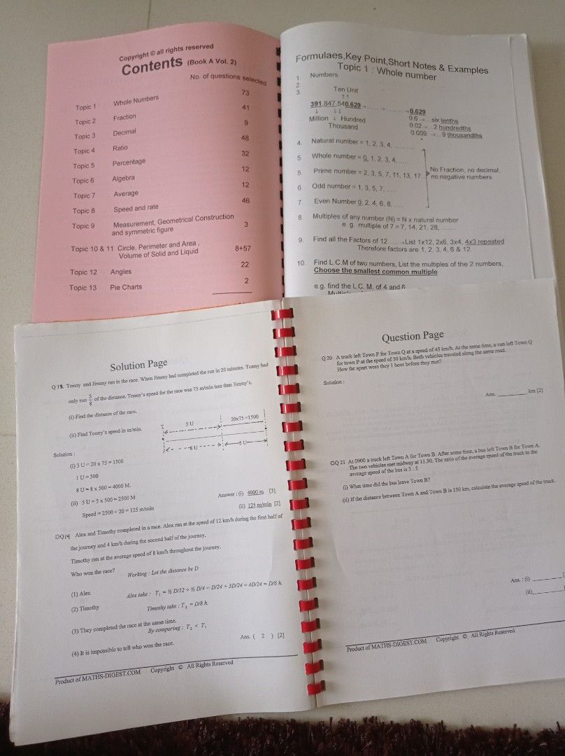 PSLE P6 Maths Challenging Exam Questions, Hobbies & Toys, Books ...