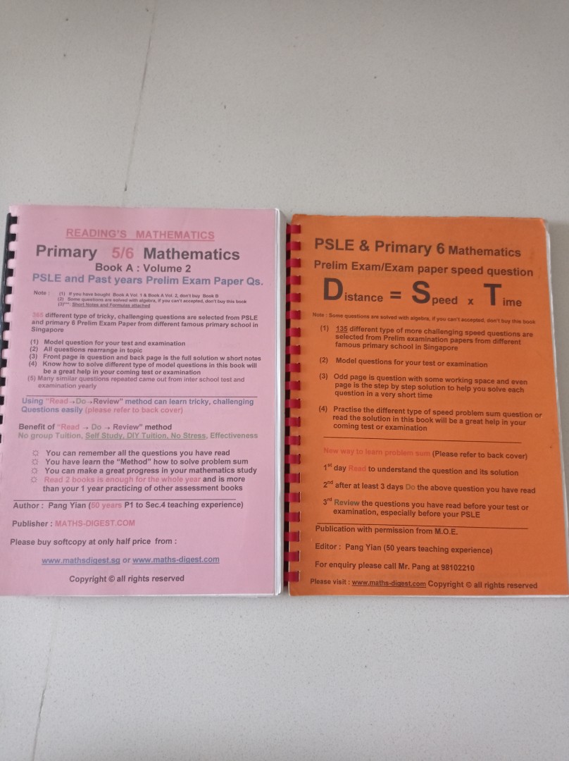 PSLE P6 Maths Challenging Exam Questions, Hobbies & Toys, Books ...