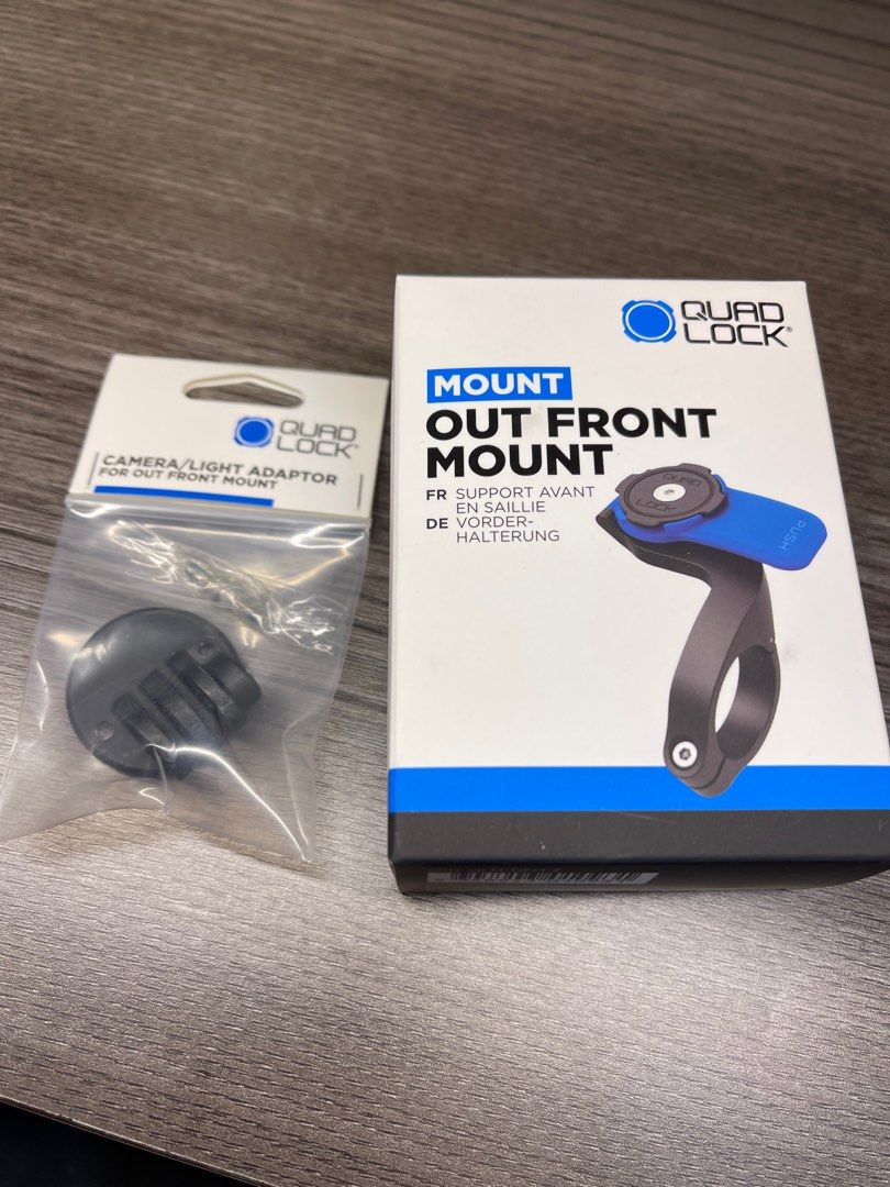 Quadlock Out Front Mount + Camera Light Adaptor, Sports Equipment ...
