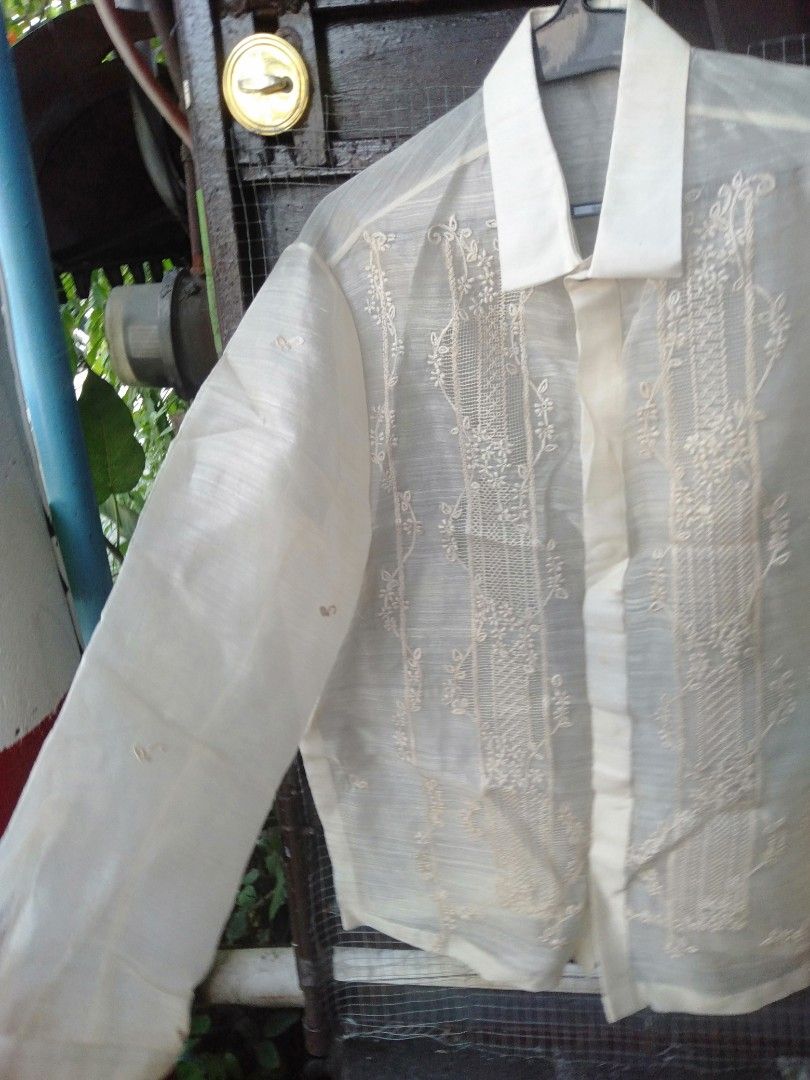 Rajo Laurel pinya barong tagalog with a handmade beautiful embroidery ...