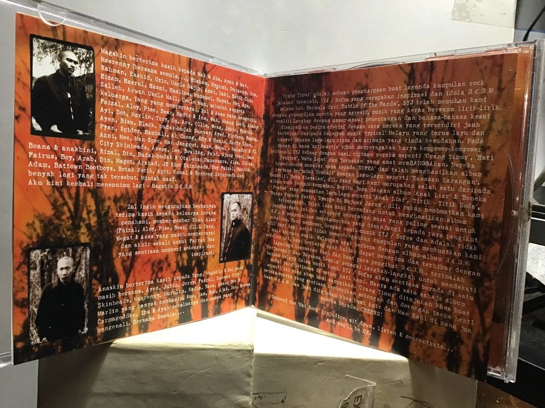 RARE CD ACAB A.C.A.B. Orang Timur OOP 2002 Clockwork Records Anubis ...