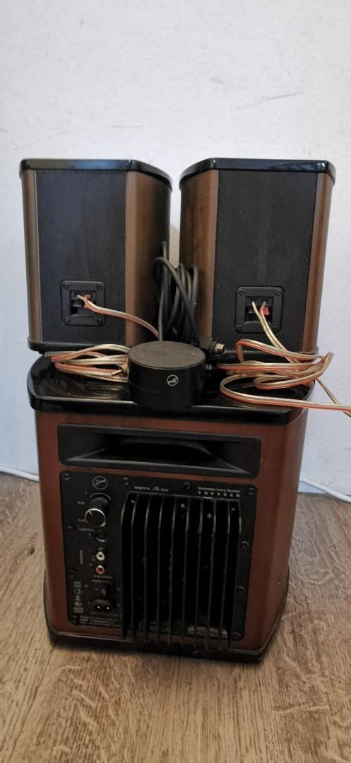 Rare HiVi/Swans Hi-Fi 2.1 Channel Multimedia Active Audio System ...