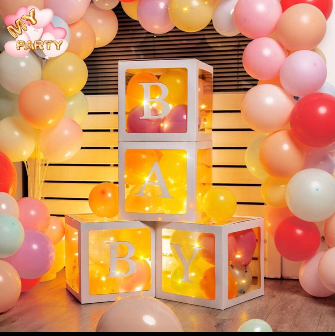 RENT/SEWA. Alphabet balloon box,number one box, Hobbies & Toys ...