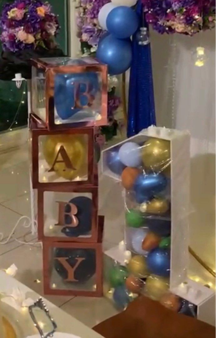 RENT/SEWA. Alphabet balloon box,number one box, Hobbies & Toys ...