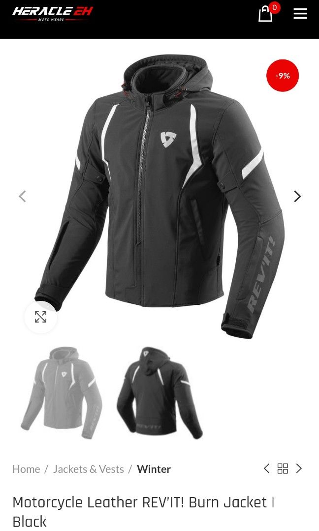 REV'IT BURN MOTORCYCLE GEAR JACKET, Women's Fashion, Coats, Jackets and ...