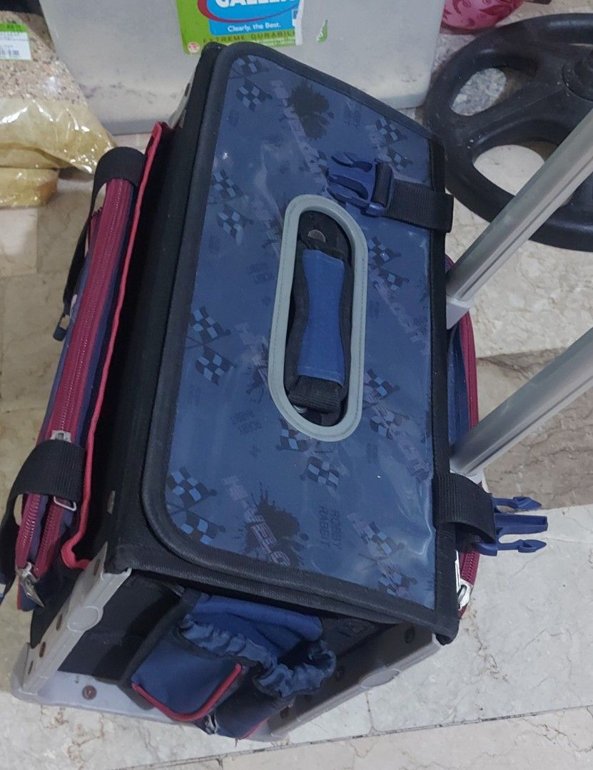 Robbie Rabbit 6 wheel trolley, Babies & Kids, Going Out, Diaper Bags ...