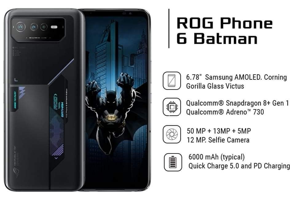 ROG PHONE 6 BATMAN EDITION, Mobile Phones & Gadgets, Mobile Phones ...