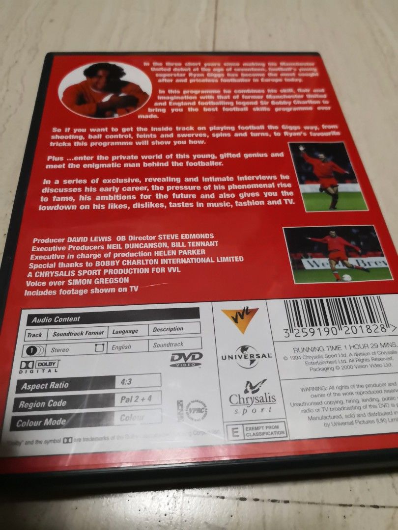 Ryan Giggs Secret and Skills DVD, Hobbies & Toys, Music & Media, CDs ...