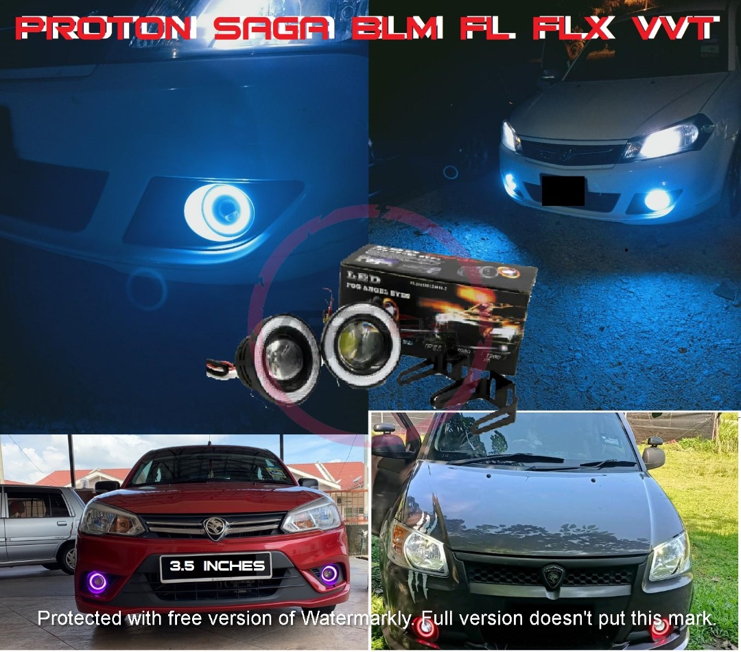 SC516 Proton Saga BLM FL FLX VVT Lampu Sport Fog Lights Foglamp Fog ...