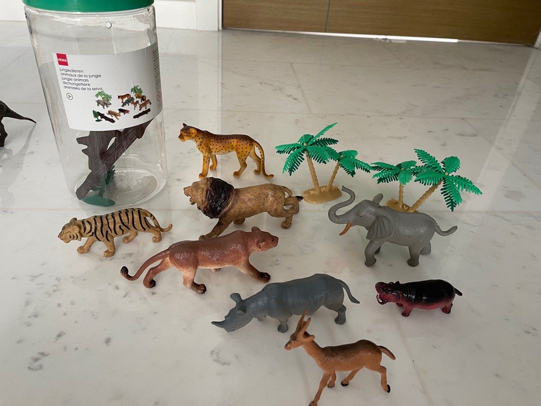 Authentic Schleich 12 Pieces Animals/ Dinosaur Collection, Hobbies ...