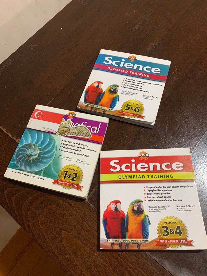 Science Olympiad Training books for Primary 1-6, Hobbies & Toys, Books ...
