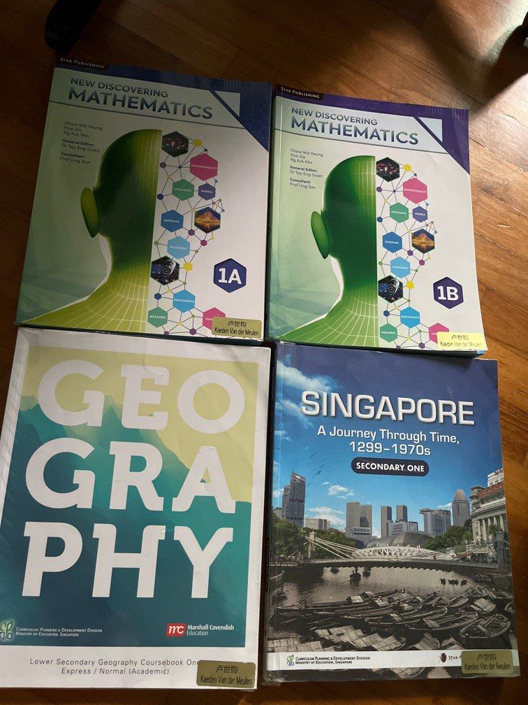 Secondary 1 textbooks up for grabs, Hobbies & Toys, Books & Magazines ...