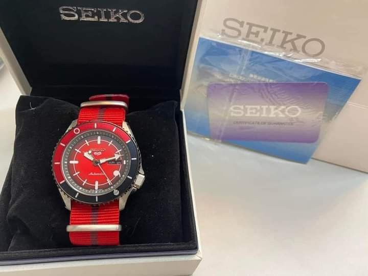 Seiko Naruto Nato Leather Automatic Watch Limited edition, Men's ...