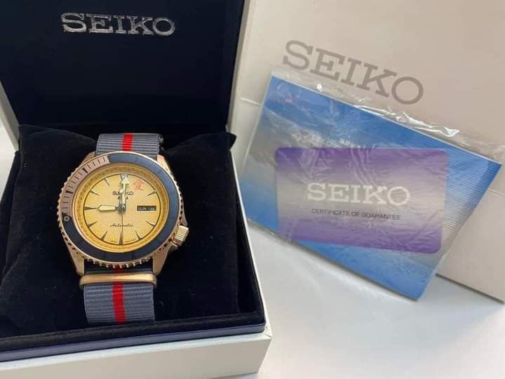 Seiko Naruto Nato Leather Automatic Watch Limited edition, Men's ...