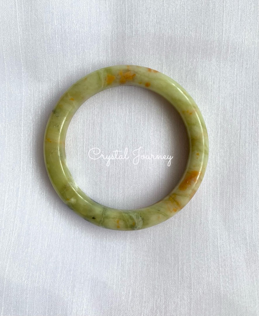 Serpentine Jade Bangle 56.5mm, Women's Fashion, Jewelry & Organisers ...
