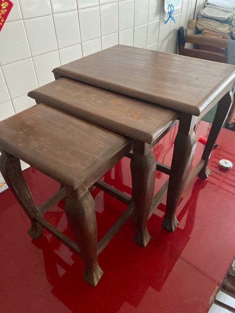 Set of 3 small table, Furniture & Home Living, Furniture, Tables & Sets ...