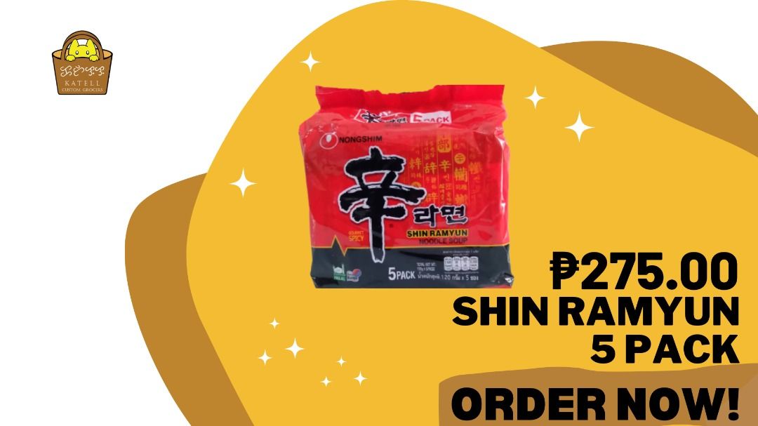 Shin Ramyun 5 Packs, Food & Drinks, Rice & Noodles on Carousell
