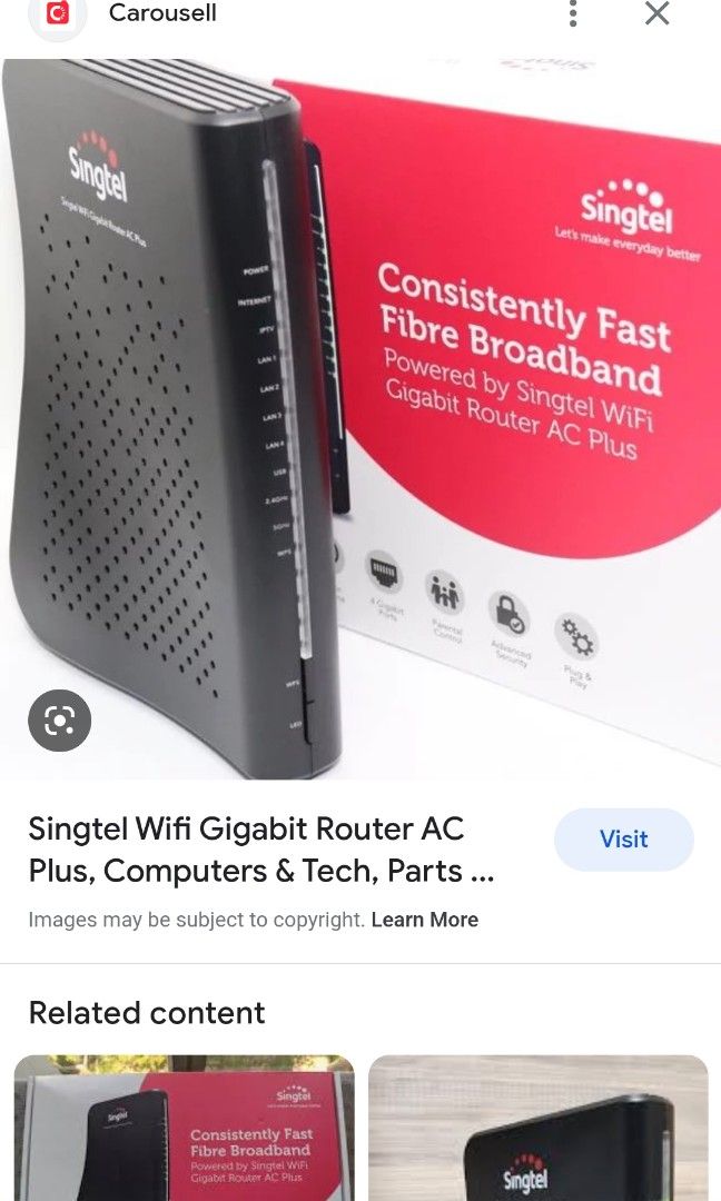 Singtel router and modem, Computers & Tech, Parts & Accessories ...