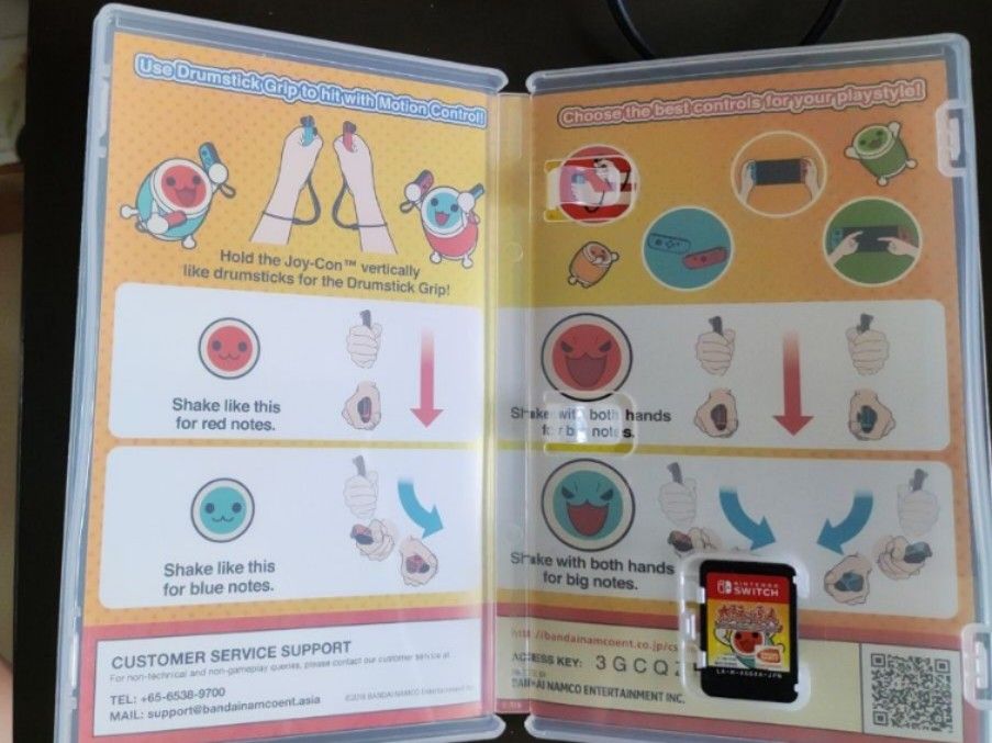 Taiko Drum & Taiko no Tatsujin Nintendo Switch physical game card ...